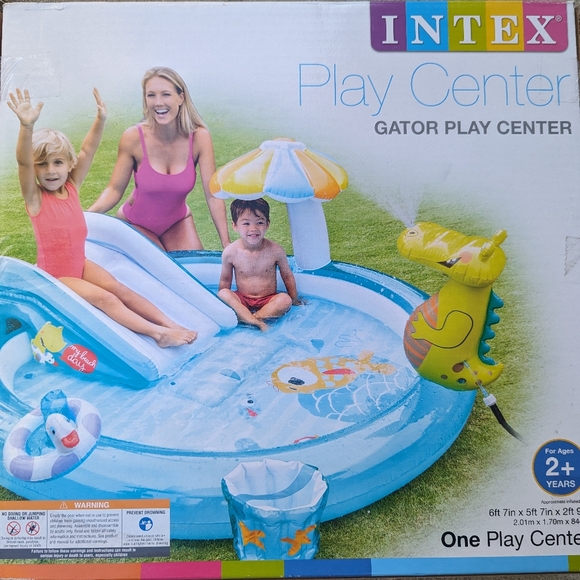 Intex | Other | Nib Intex Kids Gator Play Center Inflatable Pool | Poshmark